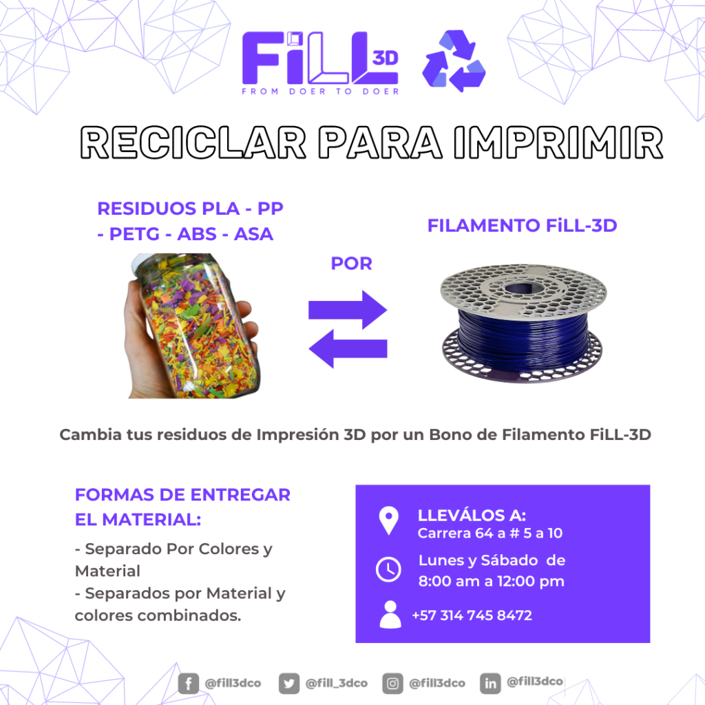 FiLL-3D : Tienda para filamentos 3D.